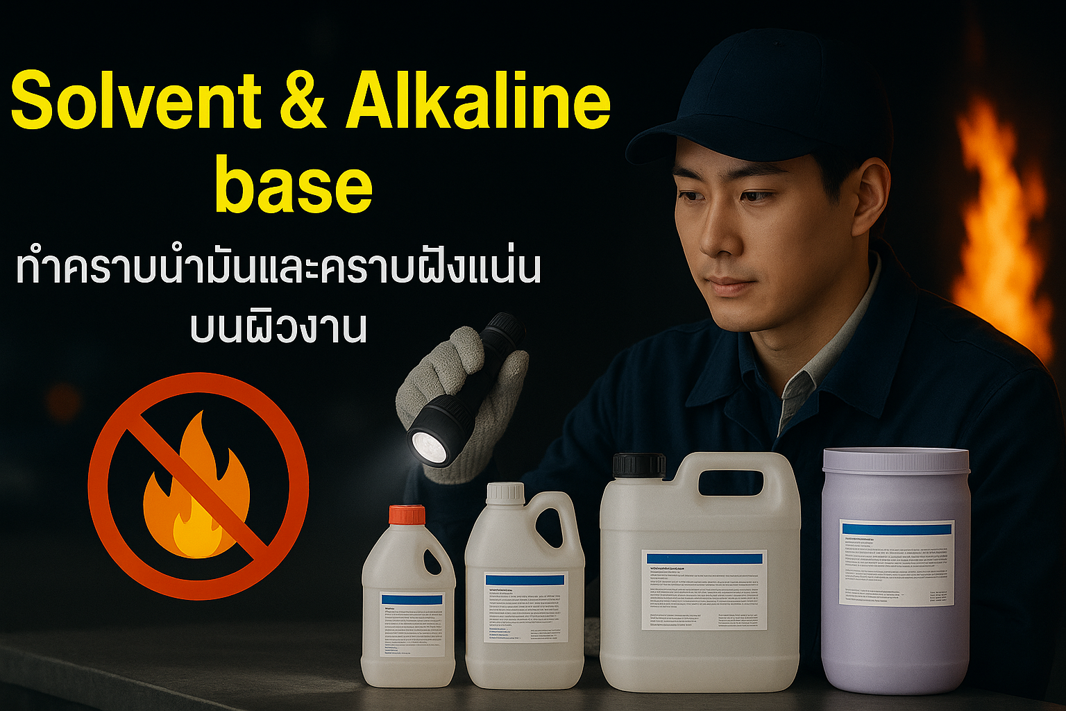 น้ำยาทำความสะอาดอุตสาหกรรม | Solvent Base และ Alkaline Cleaning