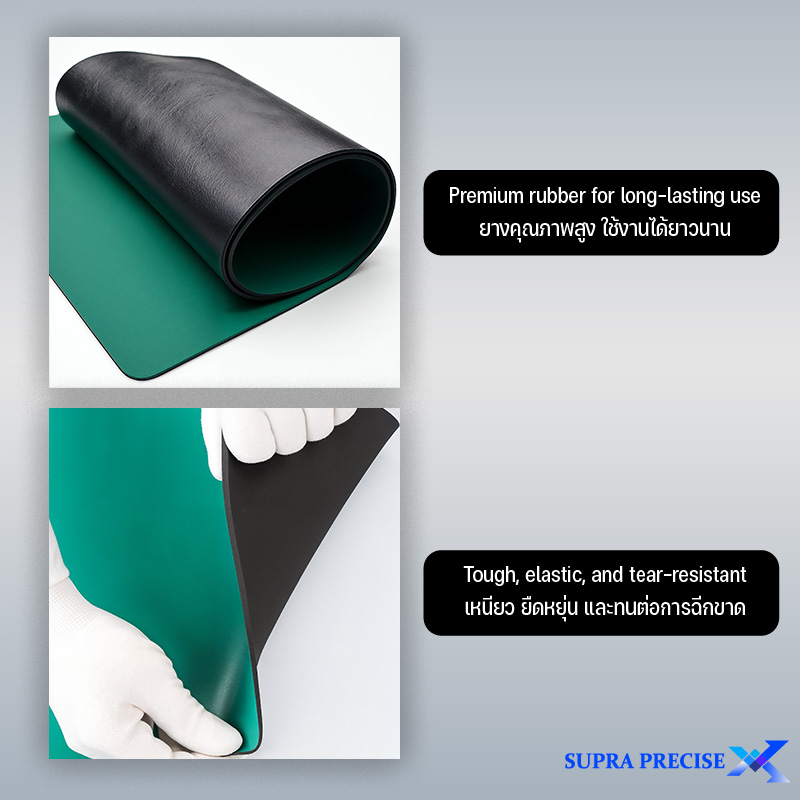 Anti Static ESD Table Mat Green Size 1.2m x 10m - baobaothailand