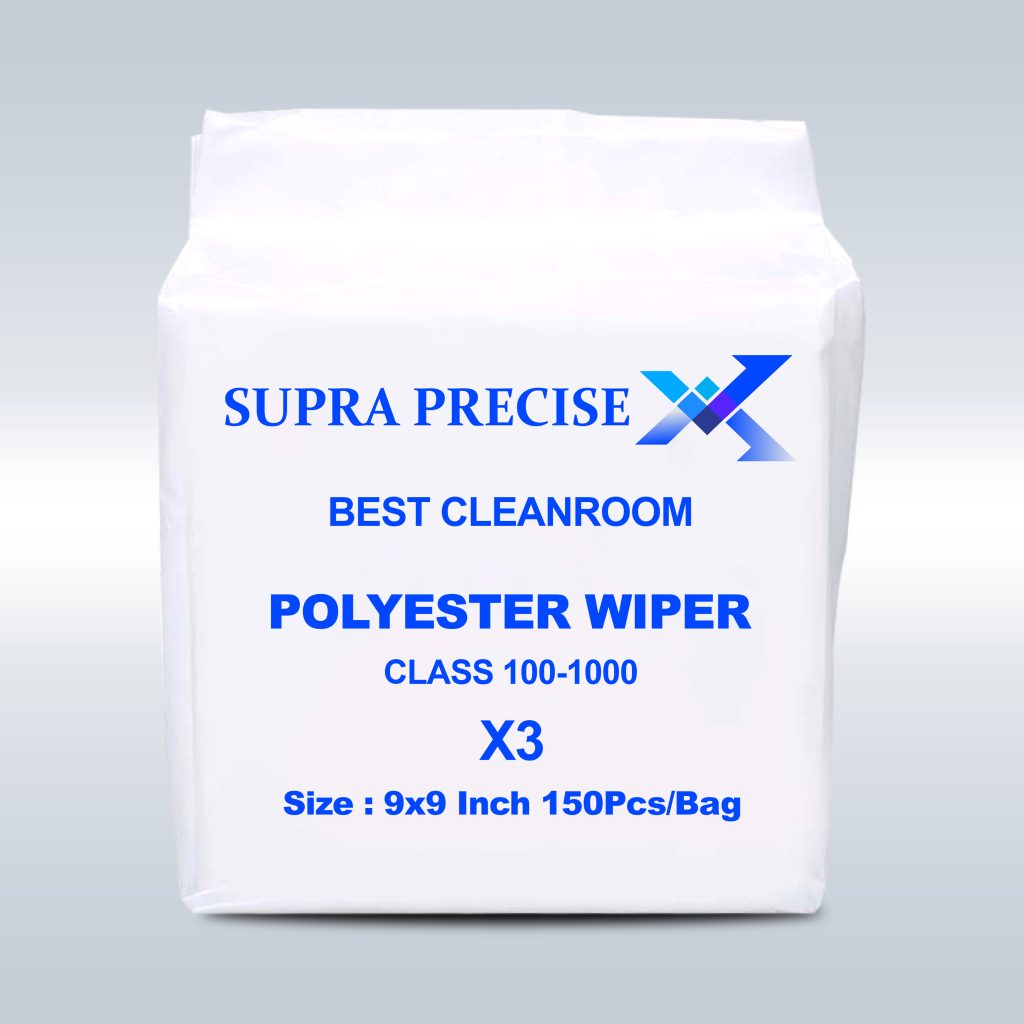 Cleanroom Polyester Wiper X3 9x9 Inch - baobaothailand