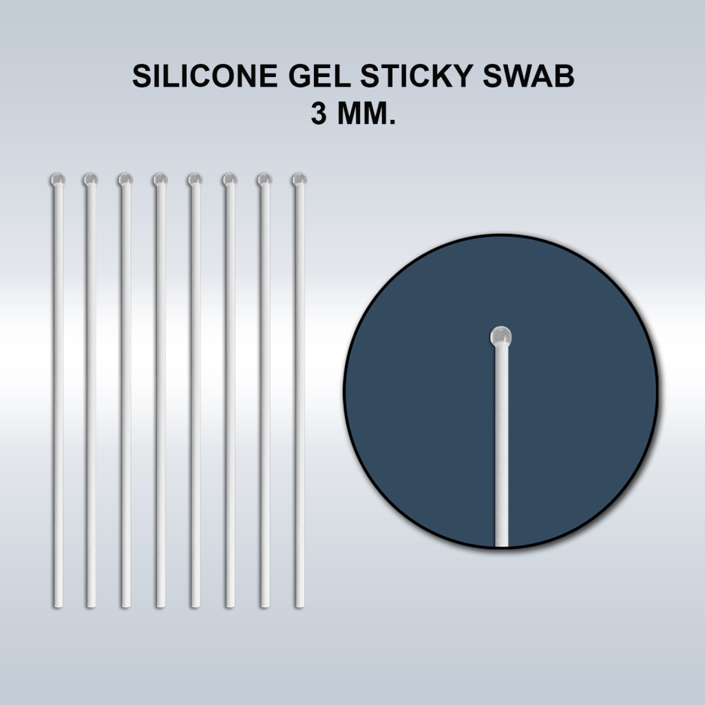 SILICONE GEL STICKY SWAB 3 mm. - baobaothailand